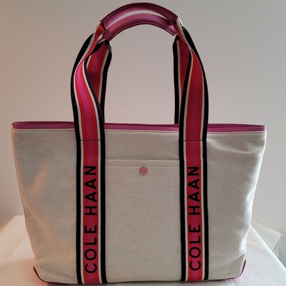 Cole Haan | Bags | Cole Haan Canvas Summer Tote | Poshmark